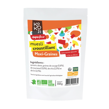 Muesli Croustillant Maxi Graines Format Sachet 350g